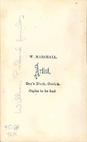 William Pickard Family of Guelph, Wellington County Ontario Canada